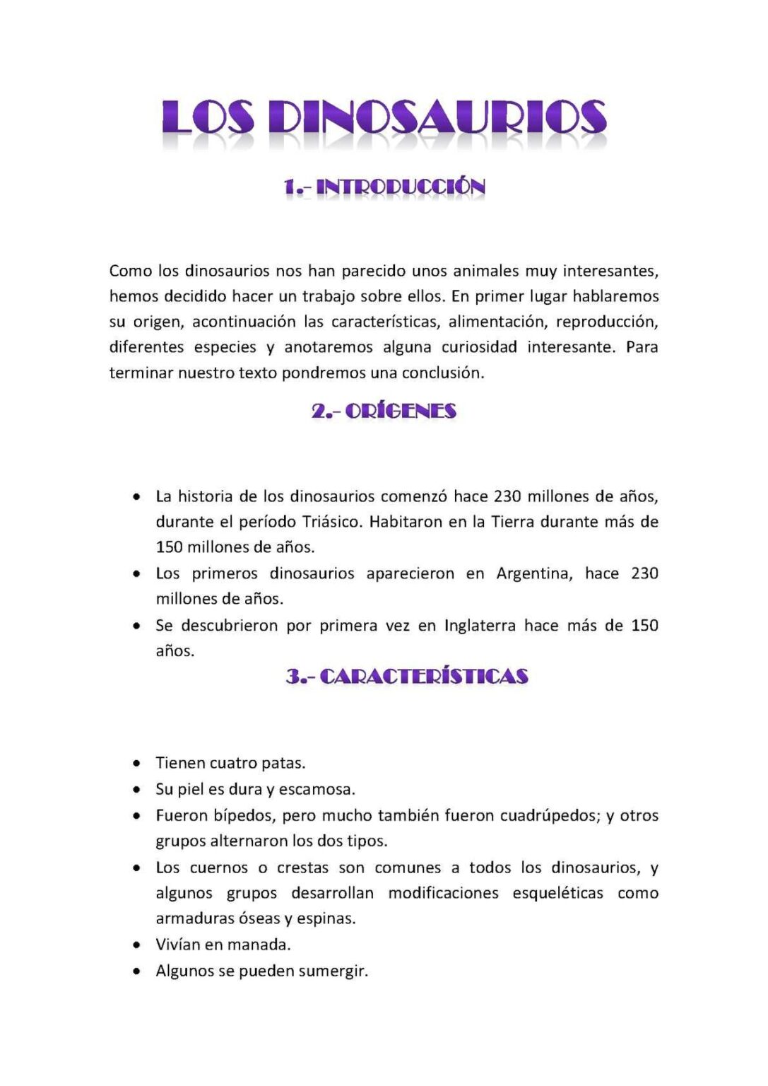 10 ejemplos de textos con títulos y subtítulos para niños