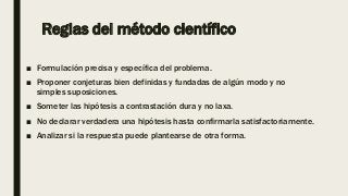 Aprende las reglas del método científico y optimiza tus investigaciones