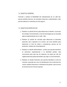 Cafetería: objetivos específicos para maximizar el éxito