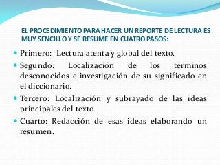Cómo elaborar un reporte de lectura: los elementos indispensables