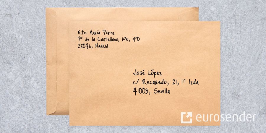 Cómo poner los datos correctamente en un sobre