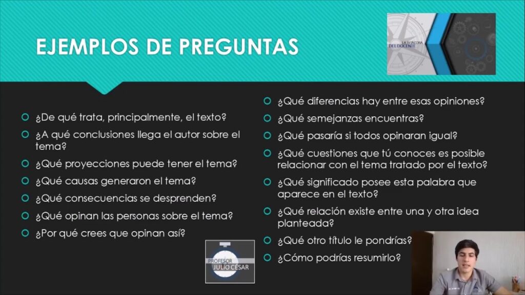 ¿Cómo sacar preguntas de un texto?