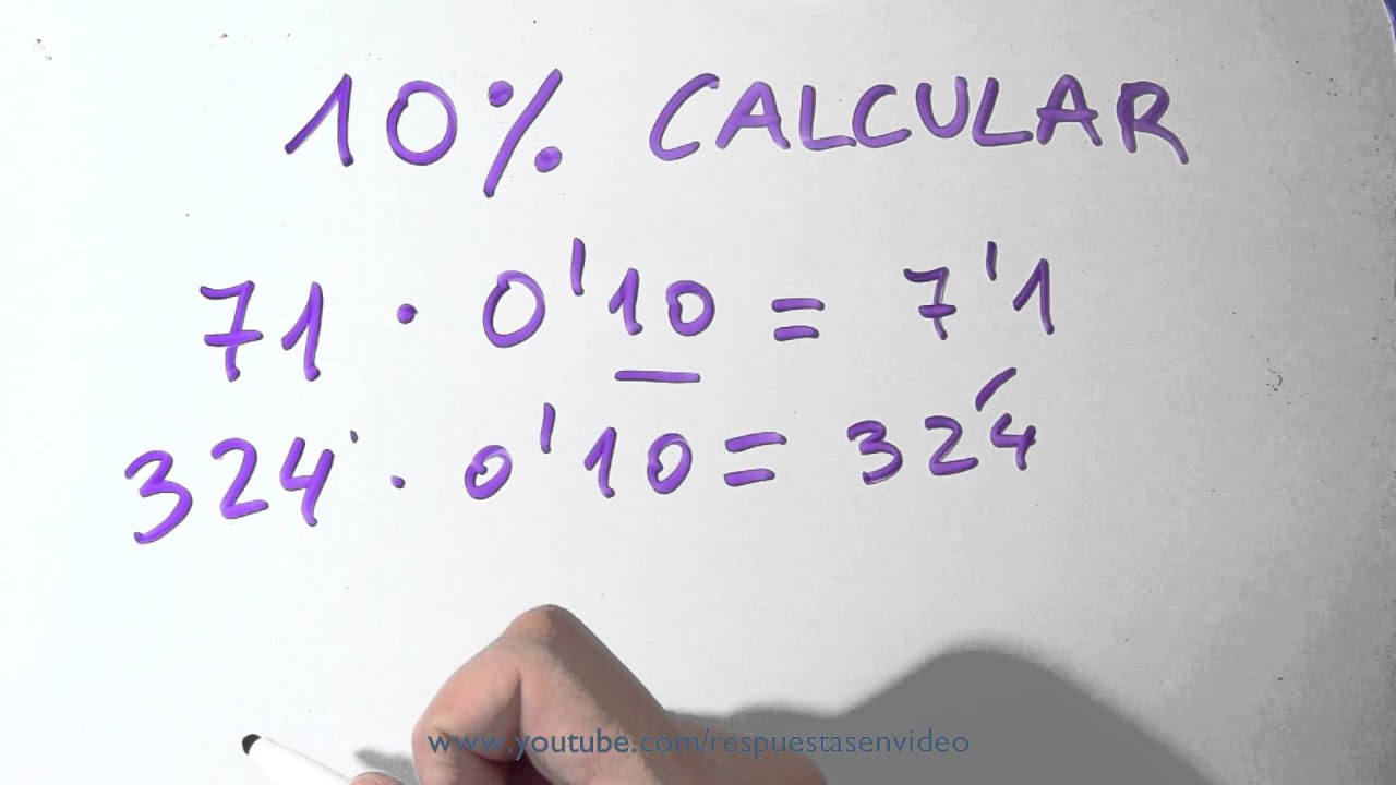  Cu nto Es El 10 De Un N mero Aprende A Calcular El Porcentaje En