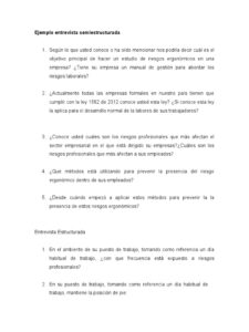 Entrevista semiestructurada: Ejemplos y Preguntas