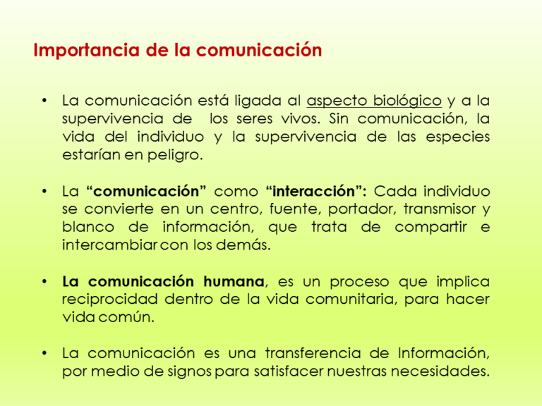 ¿Qué es la comunicación y por qué es importante?