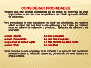 ¿Qué es la elección? La elección es el proceso mediante el cual se ...