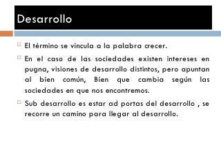 ¿Qué significa desarrollo? La definición y significado de desarrollo