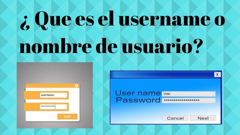 ¿Qué significa username?
